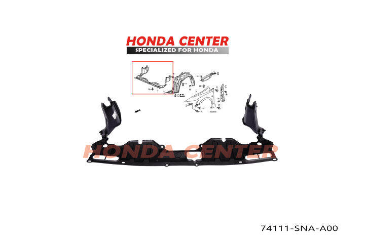 dek cover pelindung bawah mesin engine splash engine honda civic fd fd1 ...