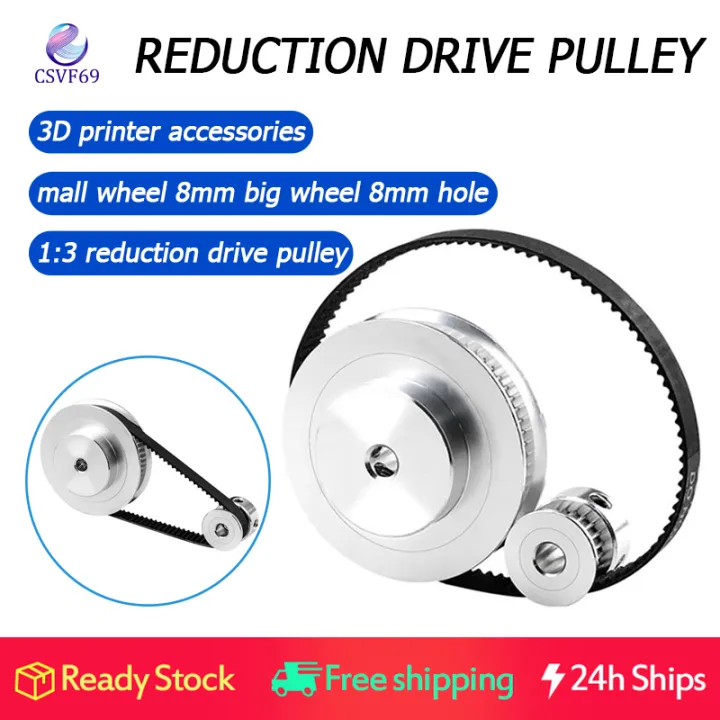 【In stock】Pulley Wheel for Belt, 2Gt Synchronous Wheel 1:3 Reduction ...
