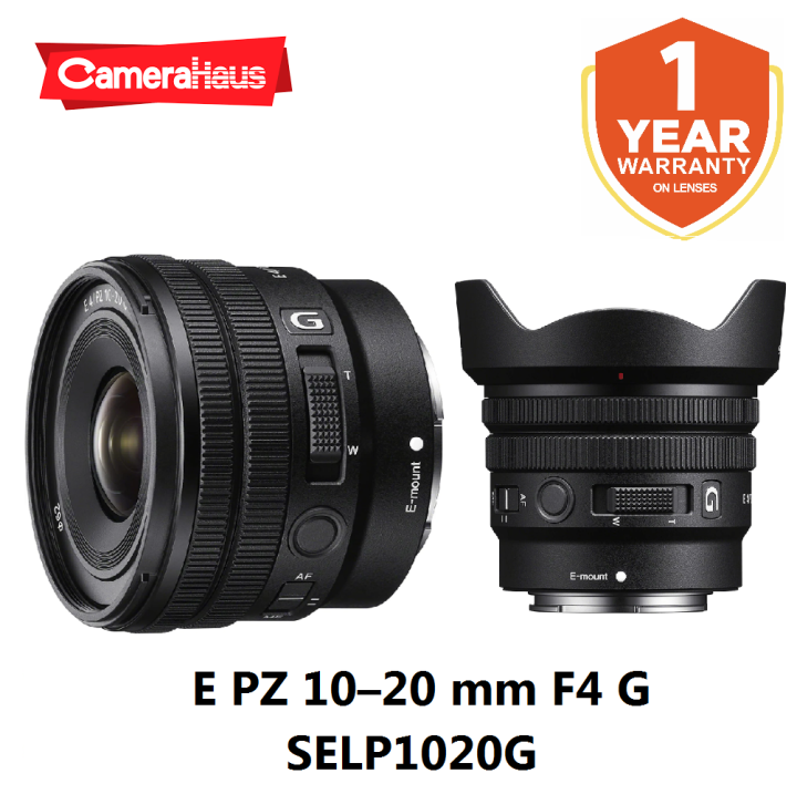 Sony SELP1020G EPZ10-20mm F4G, 0.20m minimum focus distance ...