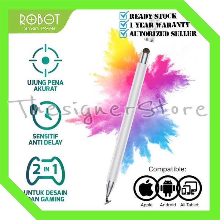 ROBOT RSP01 Universal 2 in 1 Capacitive Stylus Pen for Mobile and ...