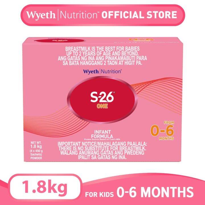S-26® ONE Infant Formula for 0-6 Months Bag in 1.8kg | Lazada PH