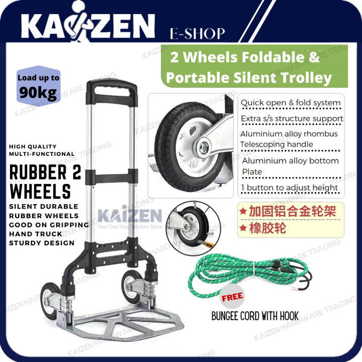 Multi-Functional 2 Wheels Foldable Portable Extendable Trolley Hand ...