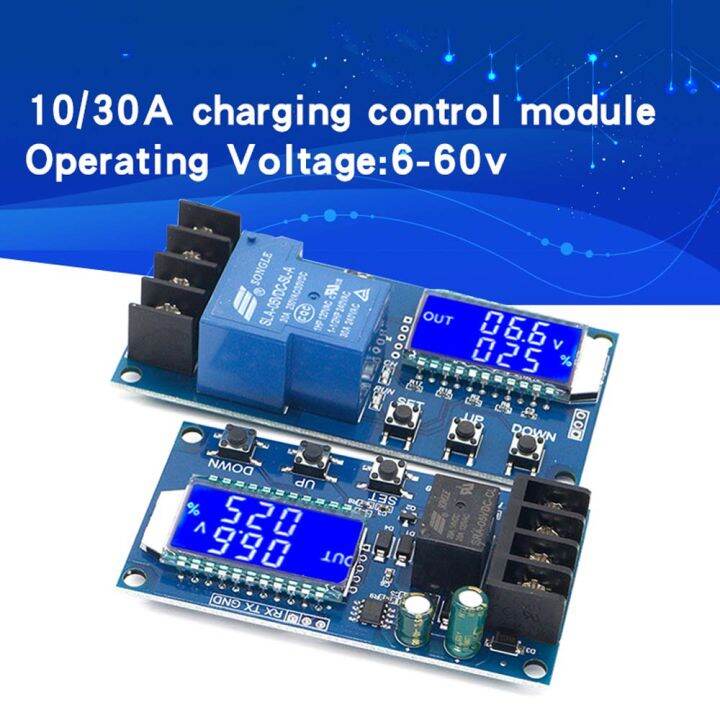 SIQIN XY-L10A แผ่นป้องกันดิจิทัล6-60V,ที่ชาร์จแบตเตอรี่ตะกั่วกรดสวิตช์ ...