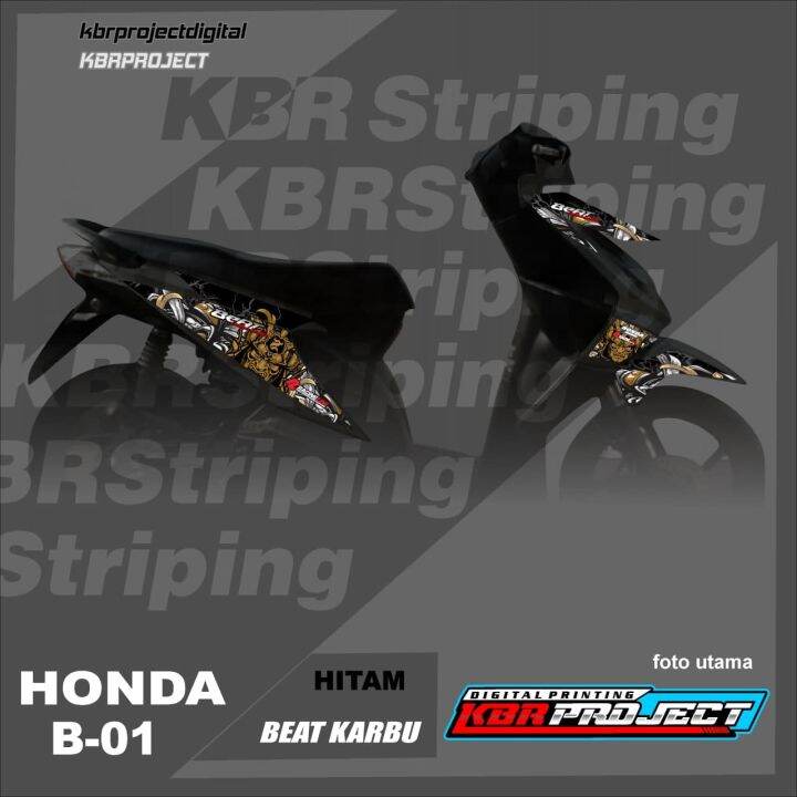[COD] Stiker BEAT KARBU 2008-2012 striping BEAT FI LAMA 2013-2015 motor ...