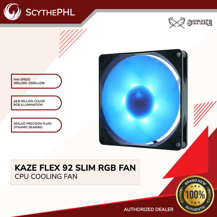 Scythe Kaze Flex 92 Slim RGB PWM 300-2500 RPM (KF9215FD25R-P) Cooling ...