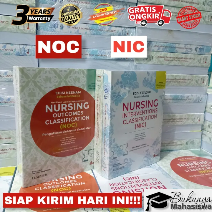 PAKET BUKU KEPERAWATAN NIC NOC SDKI SIKI SLKI NANDA NIC NOC PANDUAN STANDAR OPERASIONAL PROSESUR ...