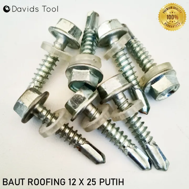 Baut Roofing Sekrup Baja Ringan Drilling Skrup Scrup Galvalum 12x25 ...