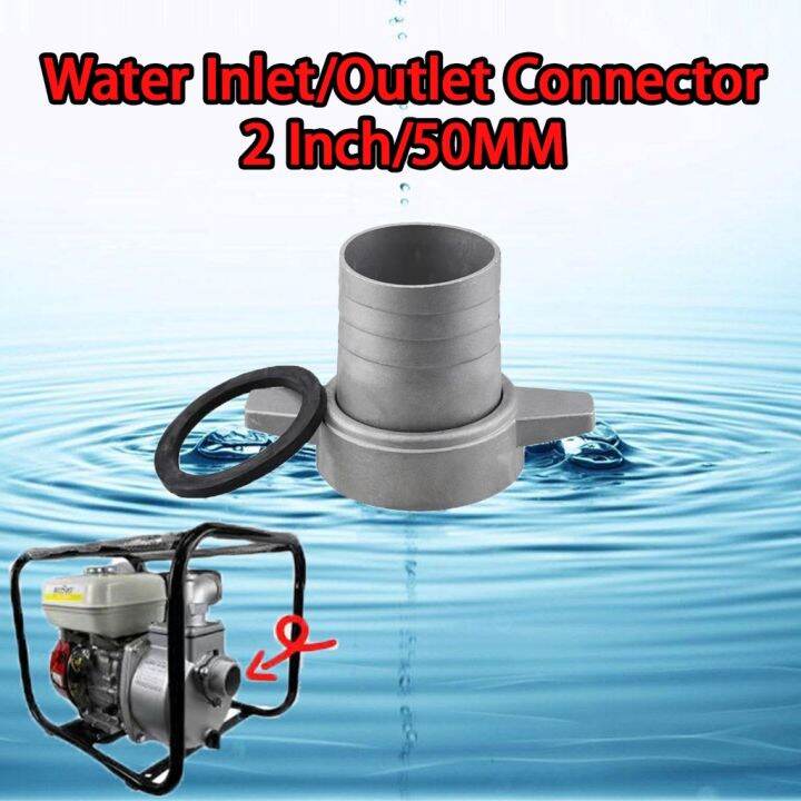 Water Pump Inlet Outlet Connector Aluminium Penyambung Mesin Air Engine ...