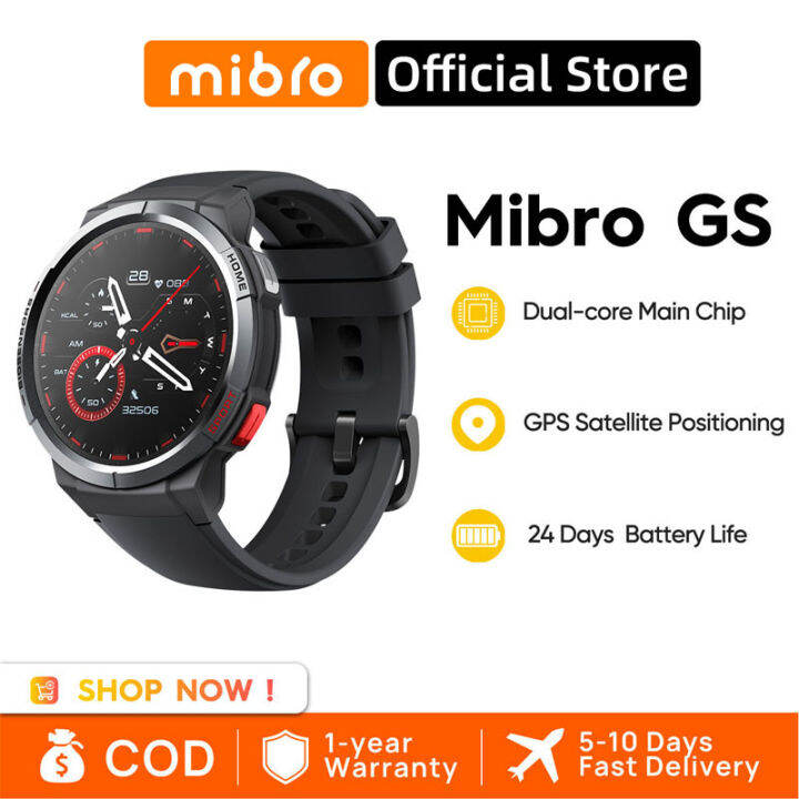 Mibro GS Smartwatch GPS 1.43Inch AMOLED HD Screen 5ATM Waterproof Sport ...