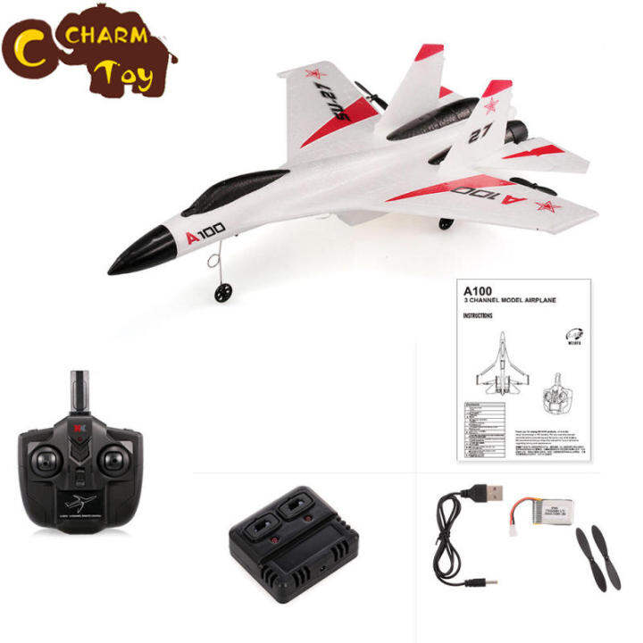 【จัดส่งที่รวดเร็ว】 Wltoys XK A100 RC เครื่องบิน2.4กรัม340มิลลิเมตร3CH ...