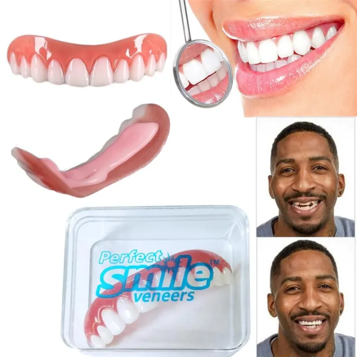 False Teeth Stickers Simulation Teeth Whitening Dentures Paste ...