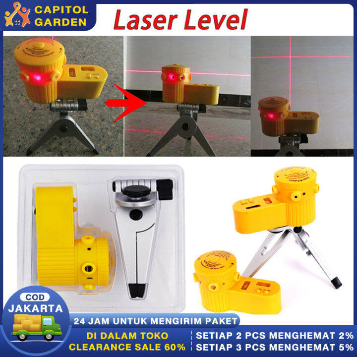 (dalam Stok, Dikirim Dari Jakarta.COD) Level Laser Kaki Tripod Bangunan ...