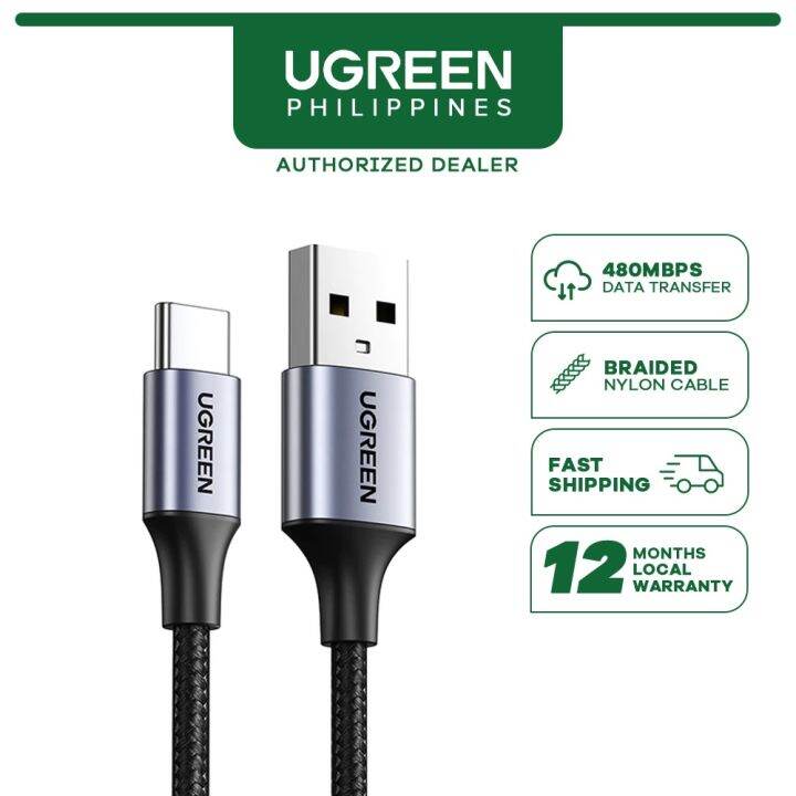 UGREEN USB to USB-C Data Cable 3A Fast Charger for Samsung Macbook ...