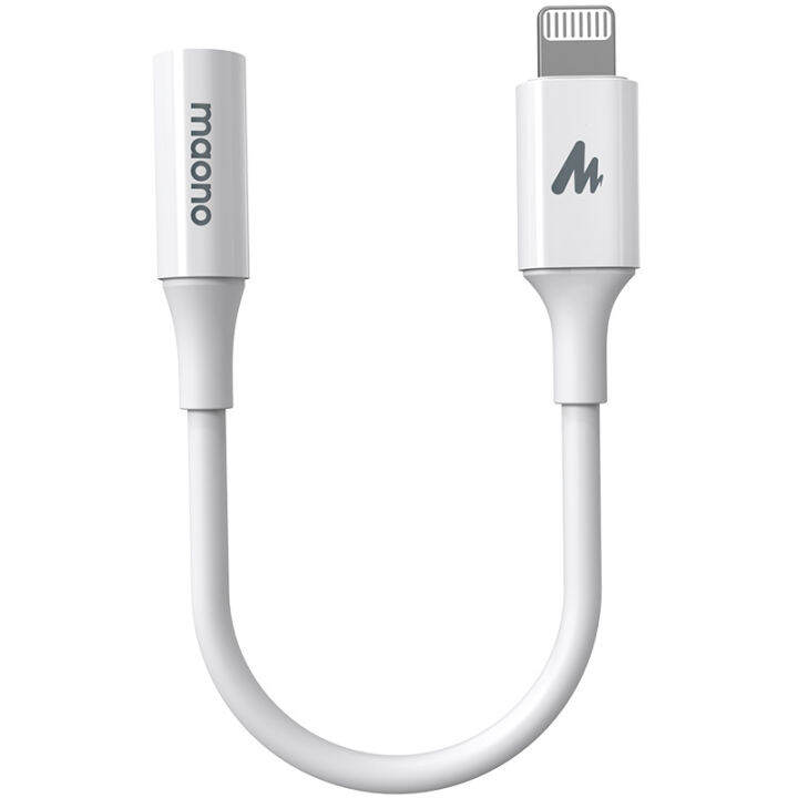 MAONO MFi Certified Lightning to 3.5 mm Headphone Jack Adapter for ...