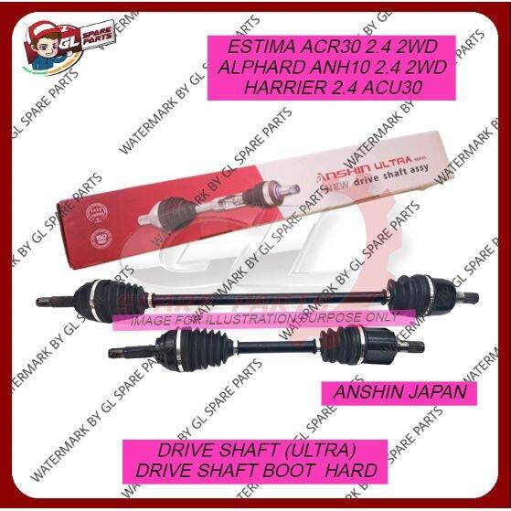 (ANSHIN JAPAN) (ULTRA) DRIVE SHAFT TOYOTA ESTIMA ACR30 2.4 2WD ...