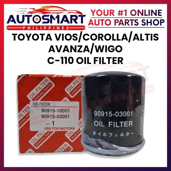 Toyota Vios/Corolla/Altis/Avanza/Wigo C-110 Oil Filter | Lazada PH