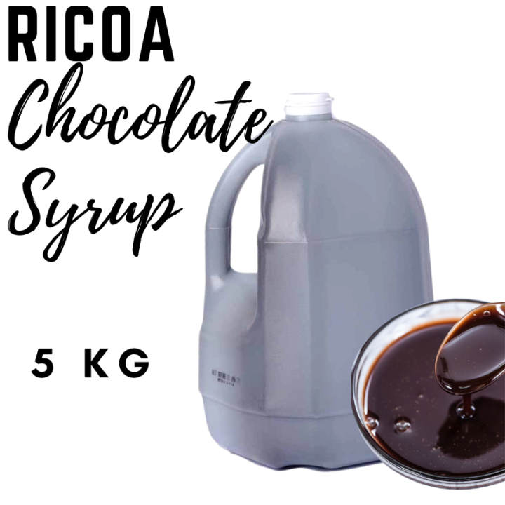Ricoa Chocolate Syrup 5kgs for Milktea, Milk Tea, Shake and Frappe ...