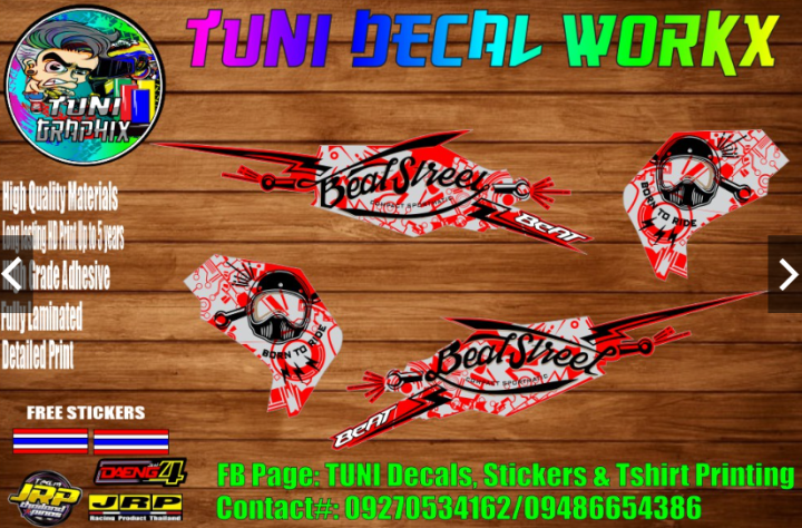 HONDA Beat Fi V2 Street Stock Decal 2017 | Lazada PH