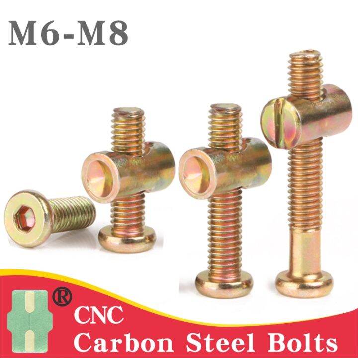 M6 M8 Carbon Steel Furniture Chair Bed Bolts and Nuts Set with Barrel ...