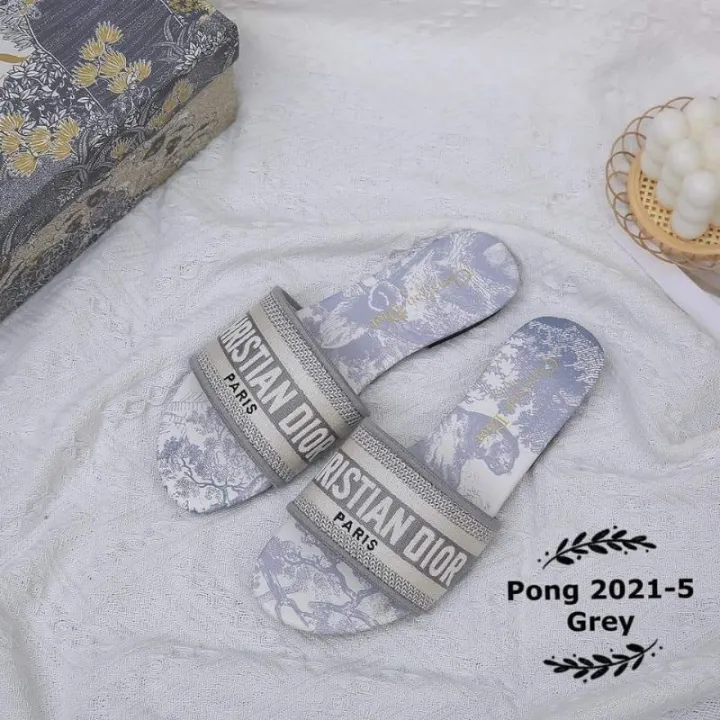 EMBROIDERED CD SANDALS W/ COMPLETE INCLUSIONS | Lazada PH