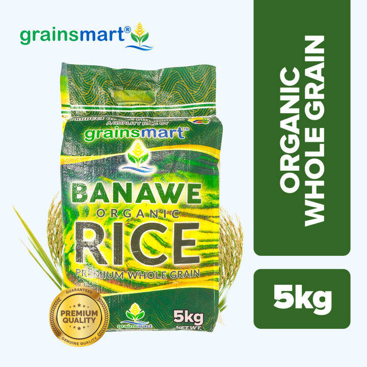Grainsmart Rice Banawe Organic Whole Grain 5KG | Lazada PH