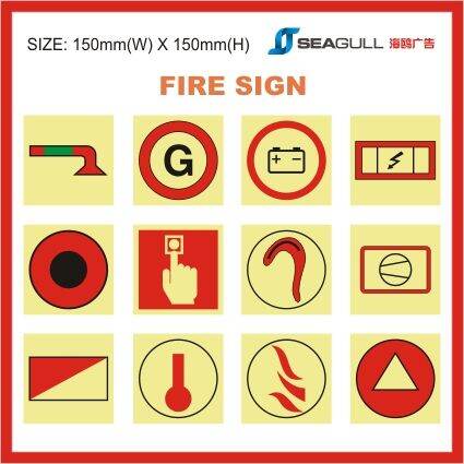 Fire Control Symbol Signage Kecemasan Kebakaran Fire Reel Hose Fire ...