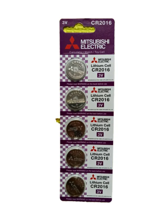 CR2016 Lithium Mitsubishi Battery Five-Piece Pack | Lazada PH
