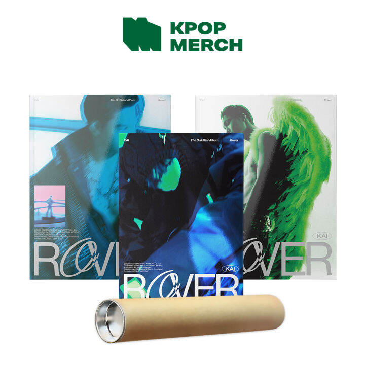 KAI - 3rd mini album [ Rover ] PhotoBook / Sleeve Ver. + Rolled Poster ...