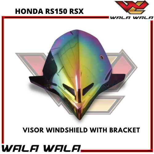HONDA RS150 RSX VISOR WINDSHIELD WITH BRACKET RAINBOW. | Lazada