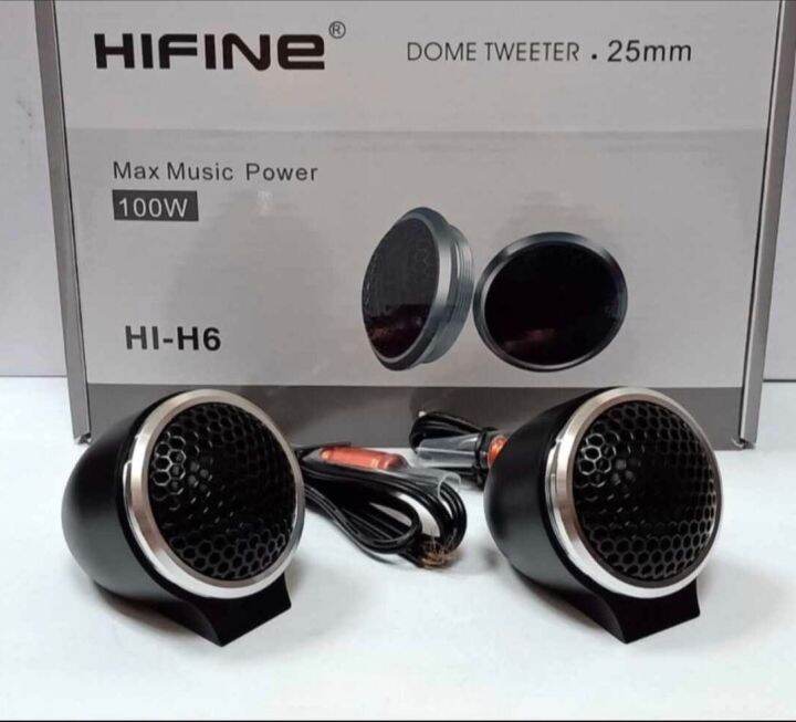 DOME TWEETER HIFINE HI-H6 SERIES 25MM 100 WATT | Lazada Indonesia