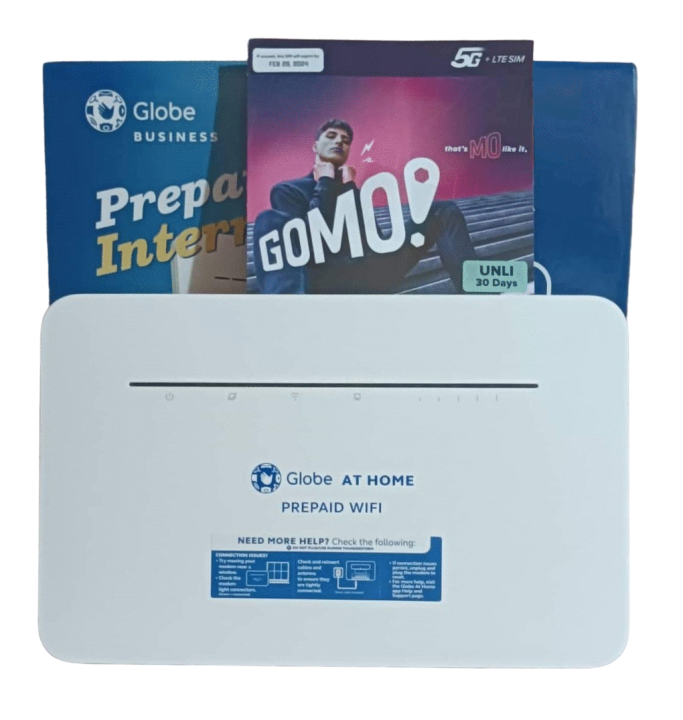 Globe Business CAT7 LTE-Advanced Prepaid WiFi Router Modem with GOMO UNLI internet 30 DAYS ...