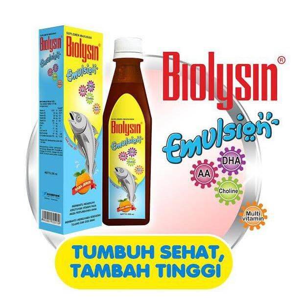 Biolysin Emulsion Syrup Multivitamin Anak 250 ml-BPOM / ORIGINAL ...