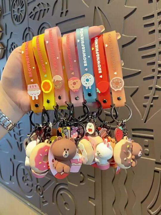 [Line Friends]Key Chain พวงกุญแจชุดเค้กของแท้ | Lazada.co.th
