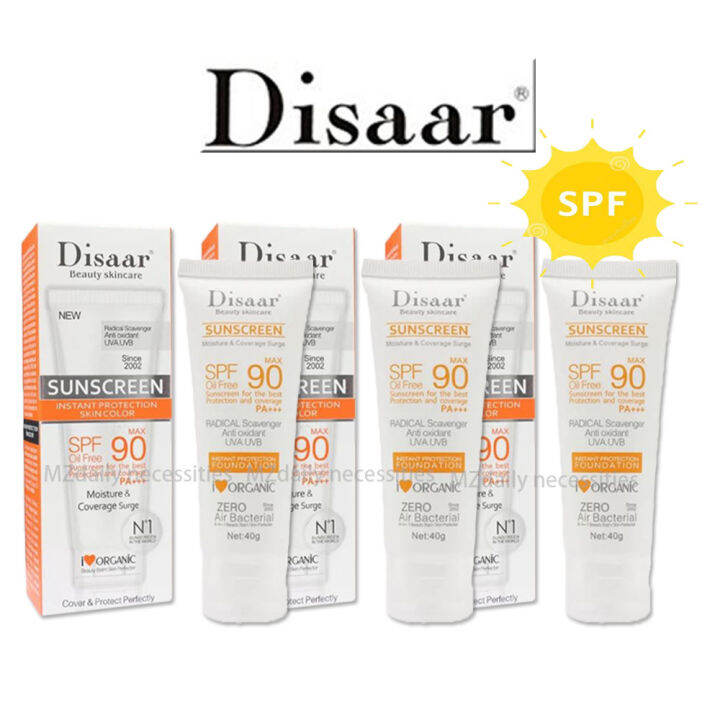 ( Set of 3 ) Disaar Facial Sunscreen Cream SPF 90 PA+ Moisturizing Skin Protect Sunblock | Lazada PH