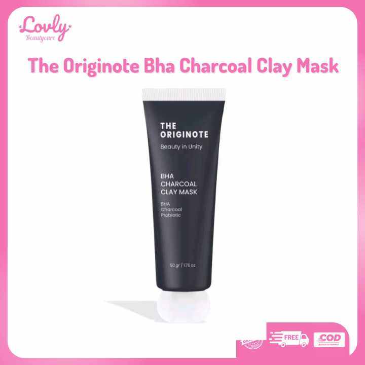 [READY] The Originote BHA Charcoal Clay Mask - Masker Wajah Mud Mask Eksfoliasi Mengangkat Sel ...