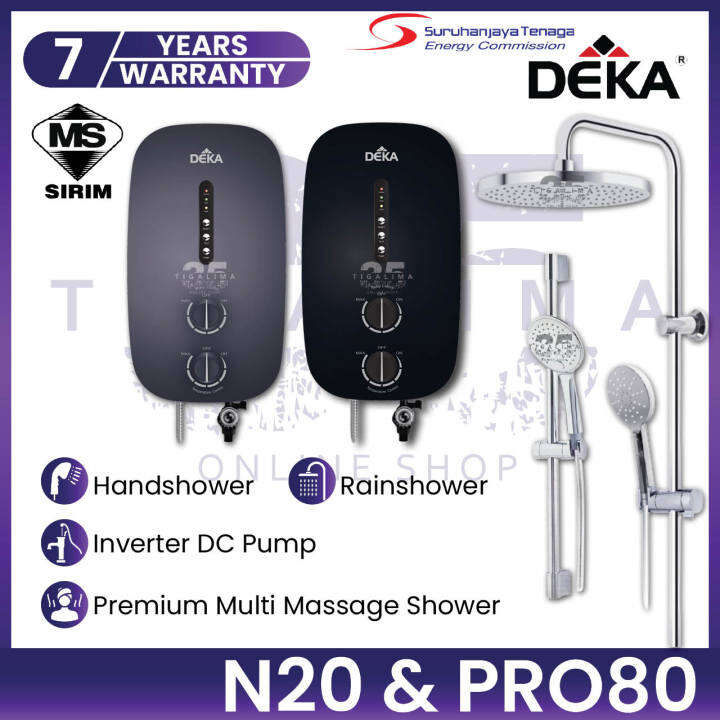 DEKA N20 / PRO80 Silent Inverter DC Pump Rainshower Premium Multi ...