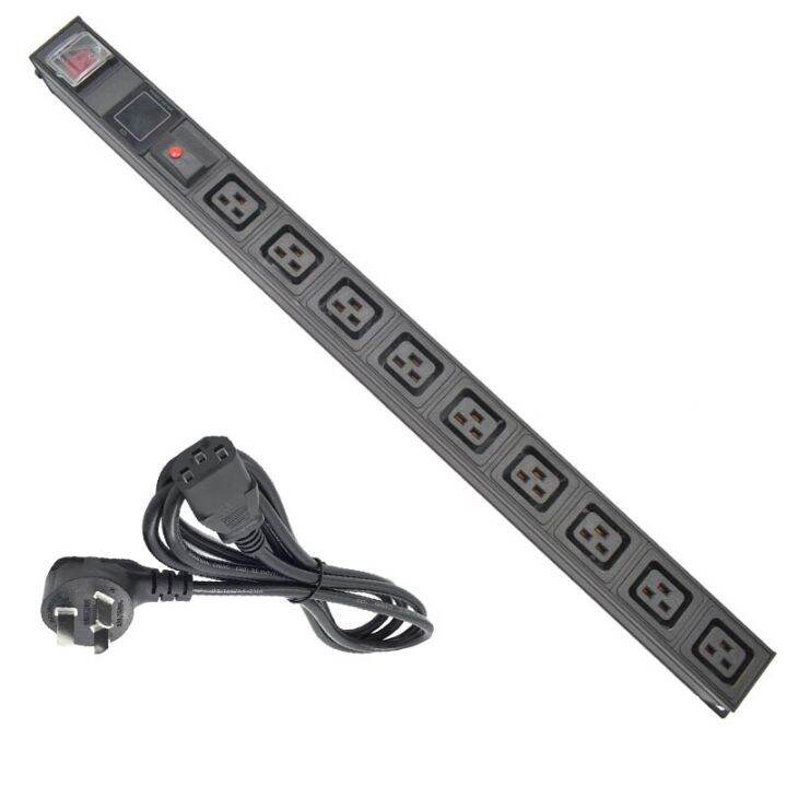 Pdu Power Strip C19 Output Multiple Socket 9ac Socket With Current 7574