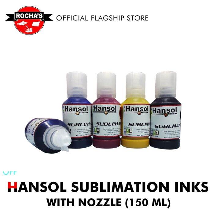 ROCHA'S Hansol Sublimation Ink 150 ml with Nozzle☟ | Lazada PH