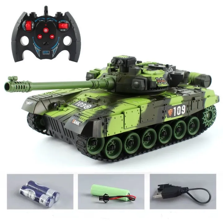 2.4G RC Toys Army Tank Military Remote Control Tank Toy with Realistic ...