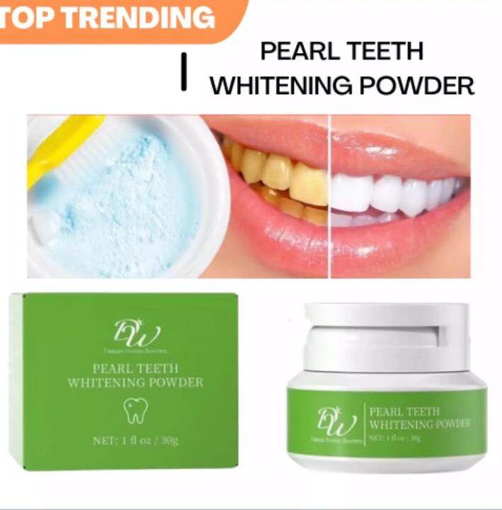 Pearl Teeth Whitening Activated Powder Remove Tartar Natural Pearl ...