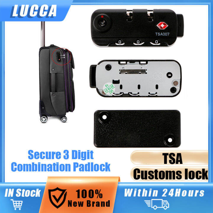 TSA Customs Password Suitcase Lock Travel Luggage 3-digit Combination ...
