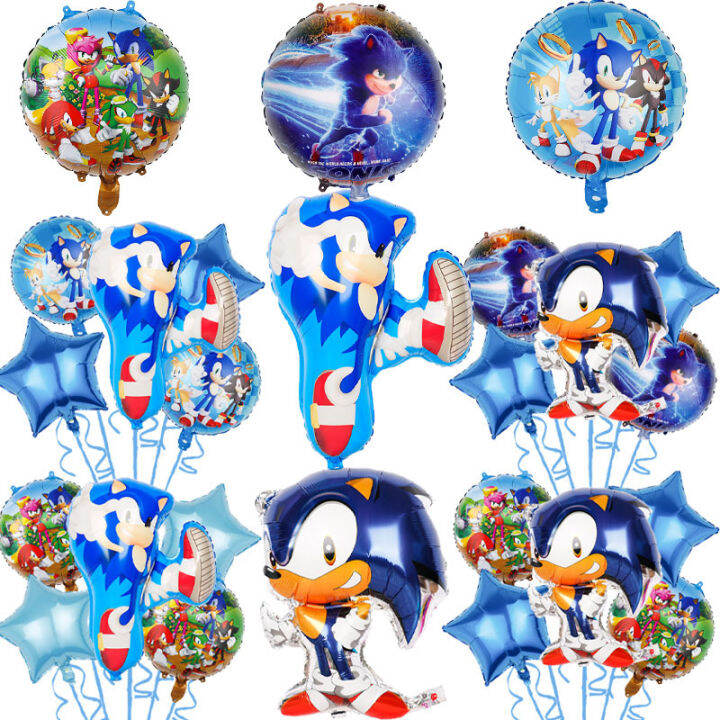[SG] Sonic the hedgehog movie character Theme Foil Balloon birthday ...
