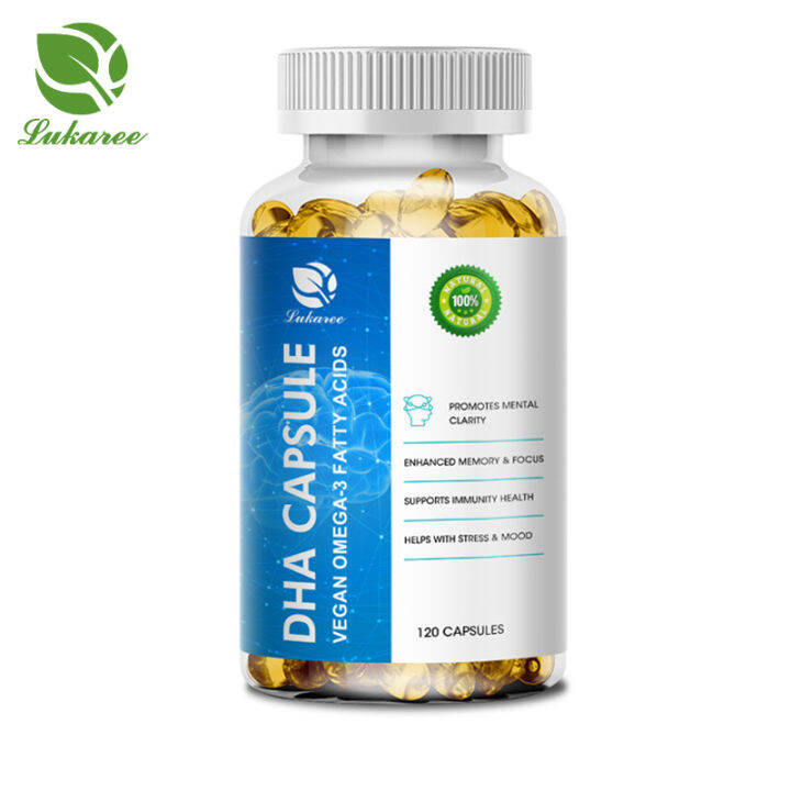 DHA Capsules 200mg for Promotes Brain Enhance Memory & Focus Improves ...