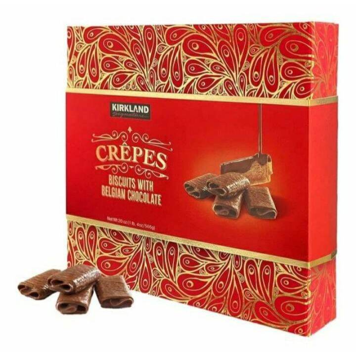 Kirkland Signature Crepes Biscuits with Belgian Chocolate (566g) - RED ...