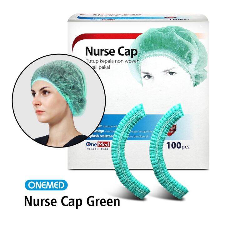Nurse Cap Satuan Onemed / Head Cap Medis / Penutup Kepala Medis ...
