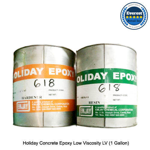 Holiday Concrete Epoxy Low Viscosity LV Set A and B (1 Gallon combined) | Lazada PH
