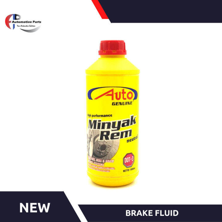 MINYAK REM BRAKE FLUID DOT3 PREMIUM 1 LITER NEUTRAL BENING TRUK MOBIL ...
