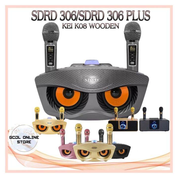 SDRD 306 /SDRD plus/K08 Microphone Karaoke Portable Stereo Speaker mic. | Lazada PH