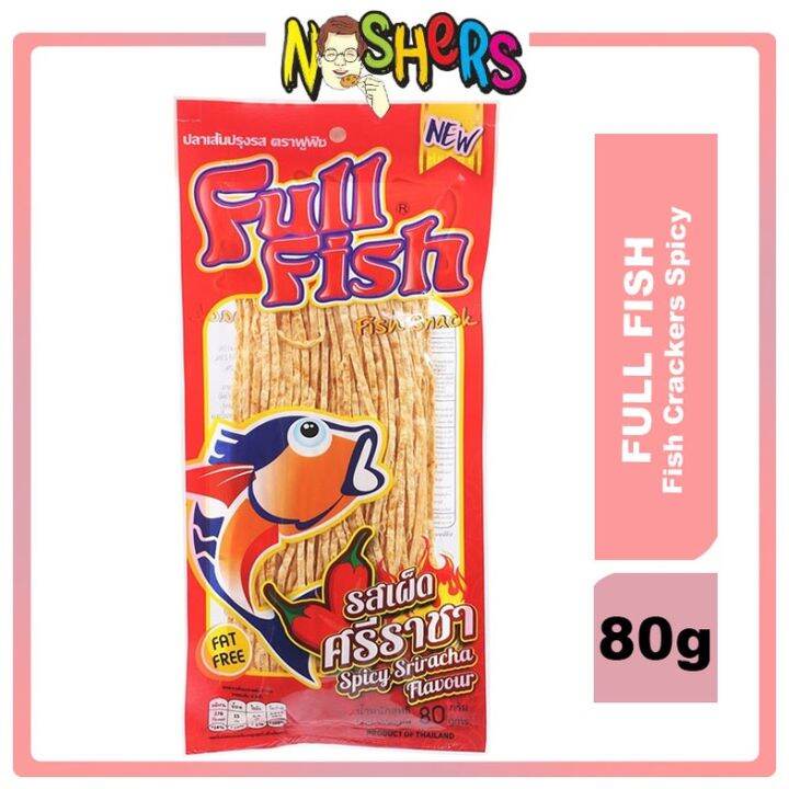 Noshers Full Fish Thai Dried Fish Thai Snacks 80g Product of Thailand ...