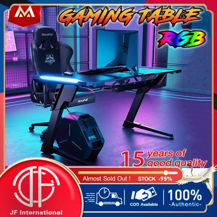NEW Carbon fiber Gaming Table RGB Gaming Desk Office desk computer desk ...